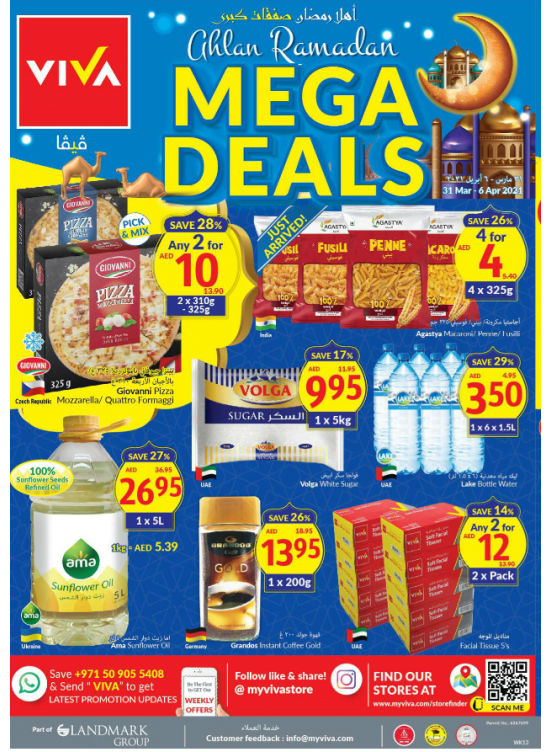 Mega Deals from Viva until 6th April - Viva UAE Offers & Promotions
