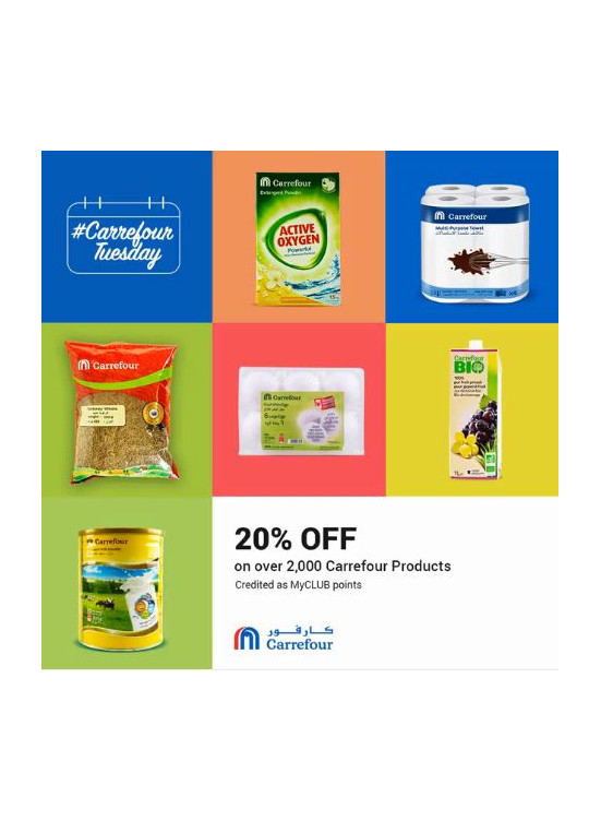 Tuesday Offers - 20% Off from Carrefour until 16th July - Carrefour UAE ...
