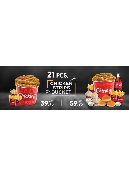 Chicken Strips Bucket - 21 PCS from ChicKing until 31st January ...