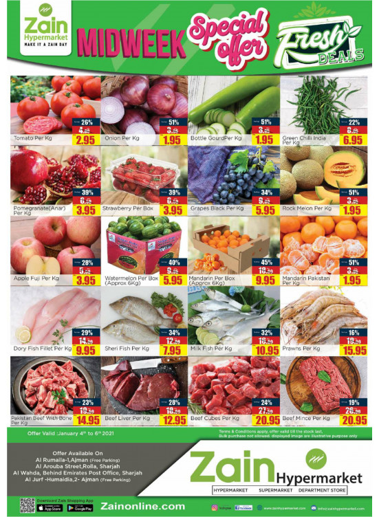 Midweek Special Offers from Zain Hypermarket until 7th January - Zain ...