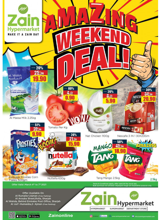 Amazing Weekend Deals from Zain Hypermarket until 7th March - Zain ...