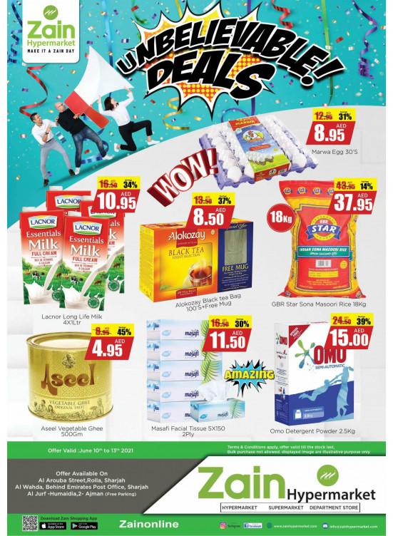 Wow Deals from Zain Hypermarket until 14th June - Zain Hypermarket UAE ...