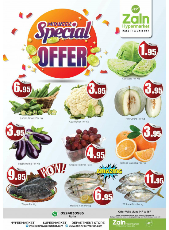 Midweek Offers - Rolla, Sharjah from Zain Hypermarket until 17th June ...