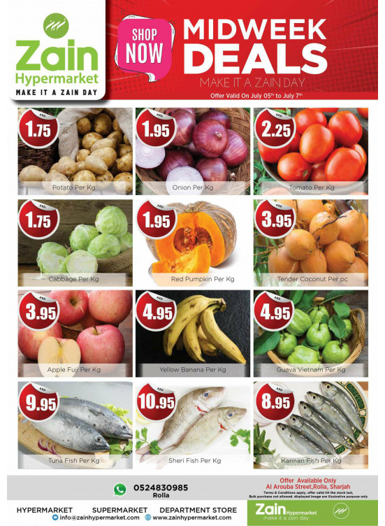 Midweek Deals - Rolla, Sharjah from Zain Hypermarket until 8th July ...