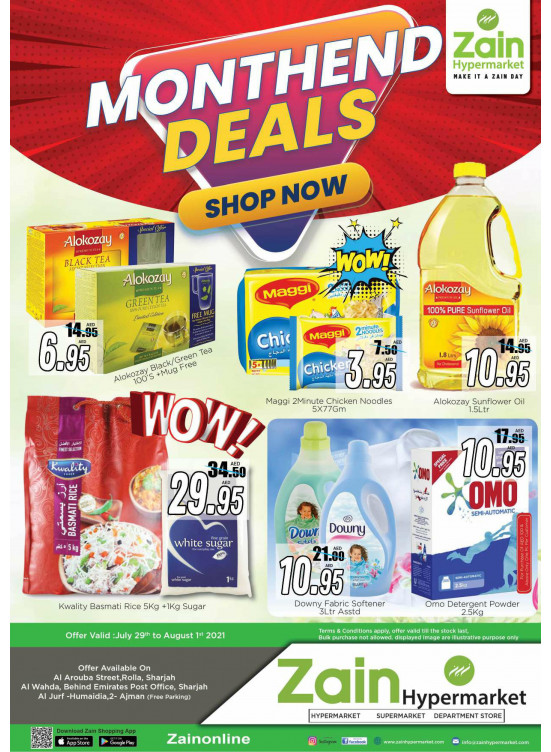 Month End Deals from Zain Hypermarket until 1st August - Zain ...