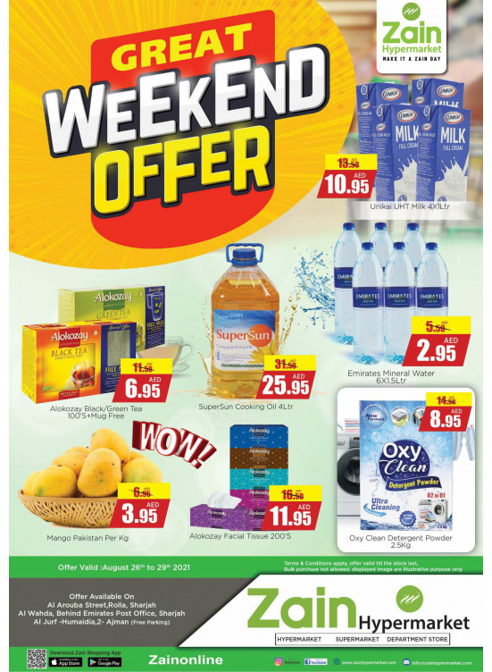 Great Weekend Offers from Zain Hypermarket until 29th August - Zain ...
