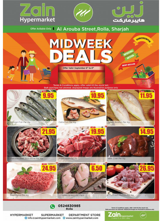 Midweek Deals - Rolla, Sharjah from Zain Hypermarket until 8th ...