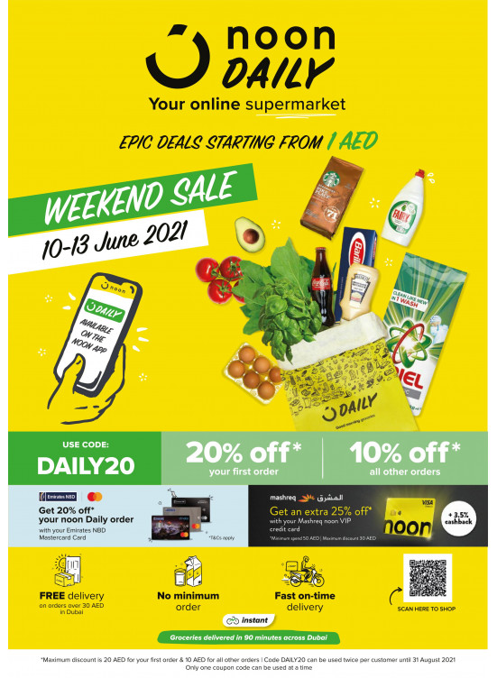 Weekend Sale from Noon until 13th June - Noon UAE Offers & Promotions