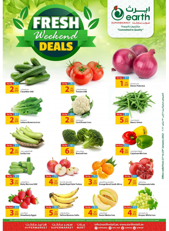 Fresh Weekend Deals from Earth Stores until 24th January - Earth Stores ...