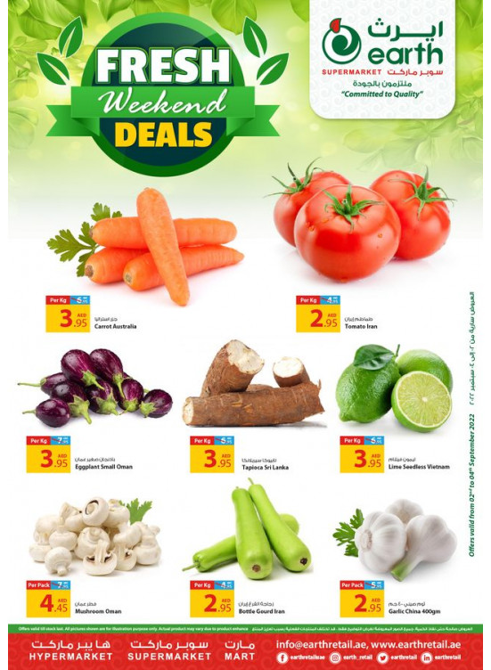 Fresh Weekend Deals from Earth Stores until 4th September - Earth ...