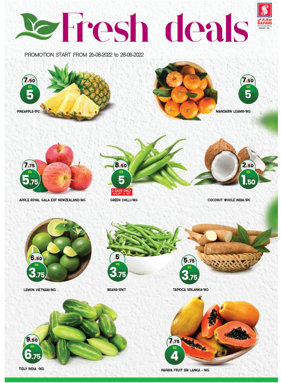 Fresh Deals from Safari Hypermarket until 28th August - Safari ...