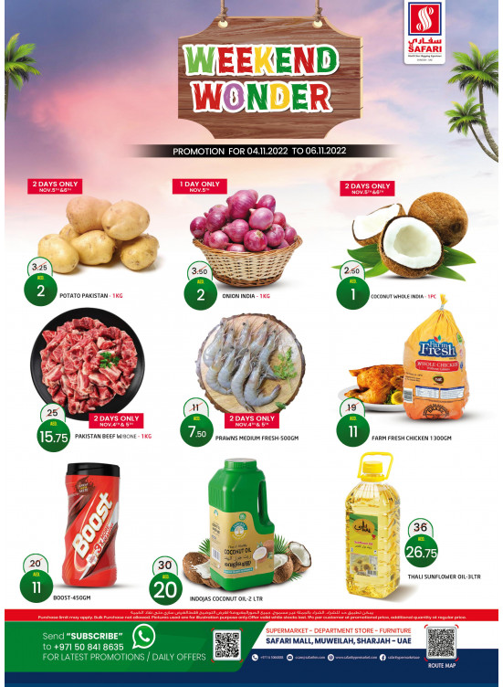 Weekend Wonder from Safari Hypermarket until 6th November - Safari ...
