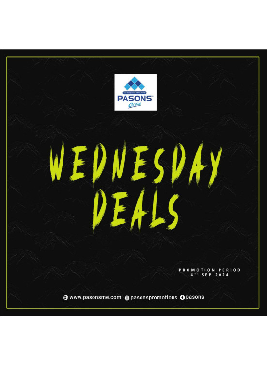 Wednesday Deals from Pasons until 4th September - Pasons UAE Offers ...