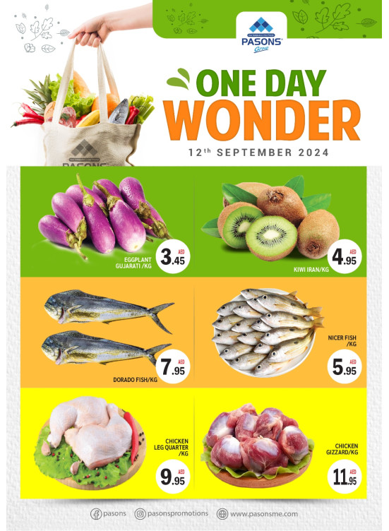 One Day Wonder from Pasons until 12th September - Pasons UAE Offers ...