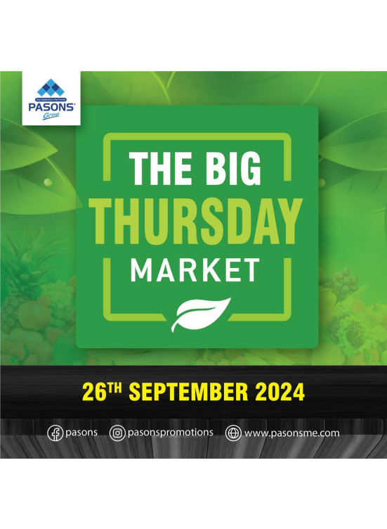Thursday Market from Pasons until 26th September - Pasons UAE Offers ...