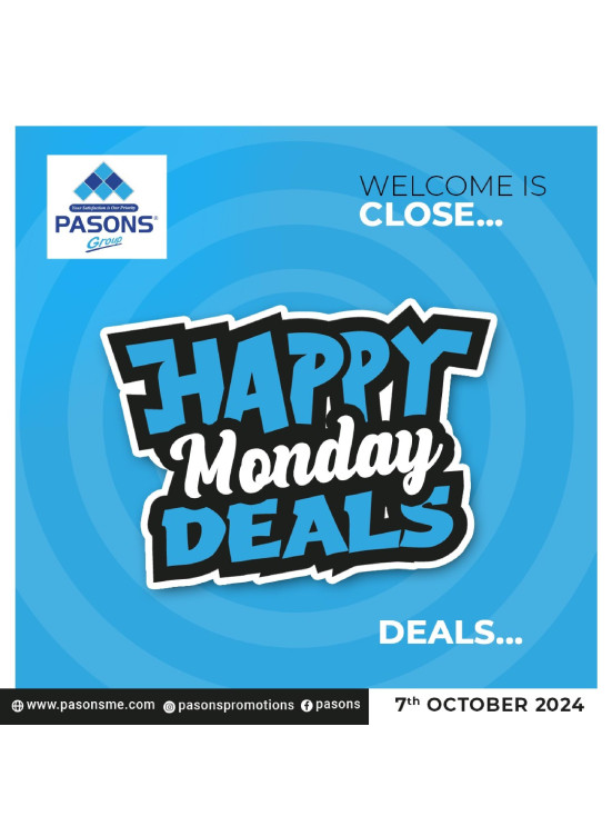 Monday Deals from Pasons until 7th October - Pasons UAE Offers & Promotions