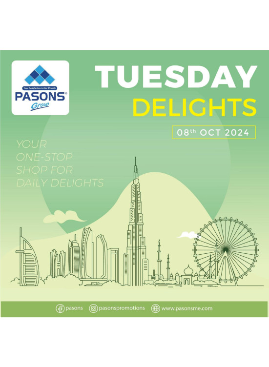 Tuesday Delights from Pasons until 8th October - Pasons UAE Offers ...