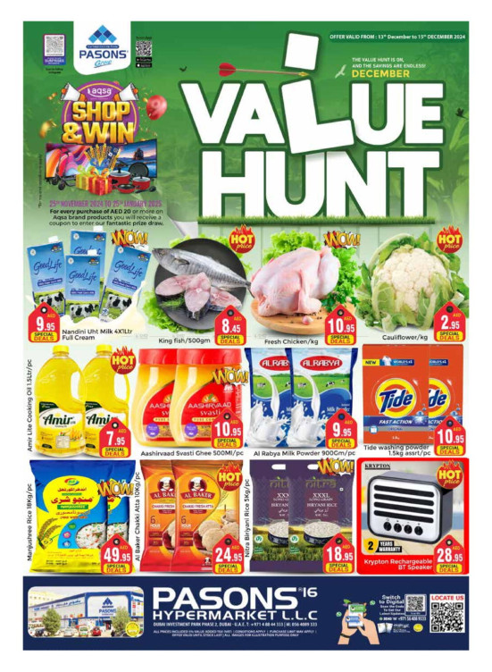 Value Hunt - Pasons 16 Supermarket from Pasons until 15th December ...