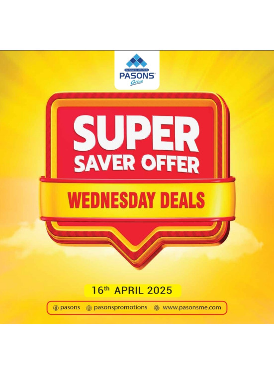 Wednesday Deals from Pasons until 16th April - Pasons UAE Offers ...