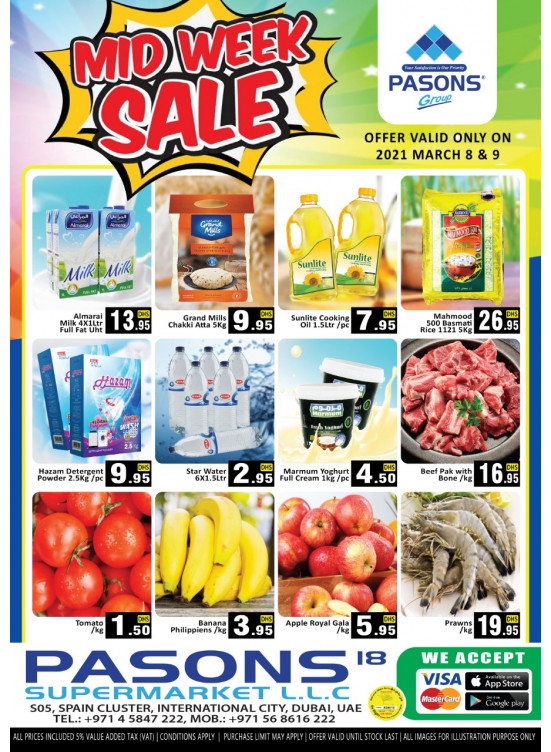 Midweek Sale - Pasons 18 Supermarket from Pasons until 9th March ...