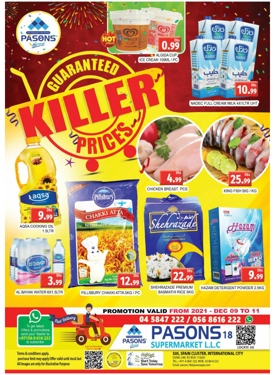 Killer Prices - Pasons 18 Supermarket from Pasons until 12th December ...