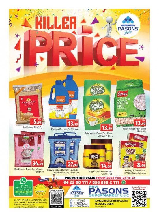 Killer Price - Al Qusais from Pasons until 27th February - Pasons UAE ...