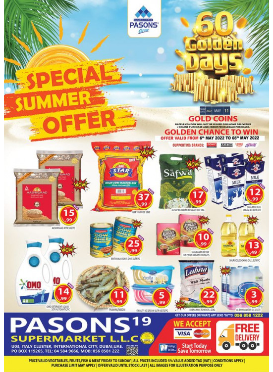 Special Summer Offers - Pasons 19 Supermarket from Pasons until 8th May ...