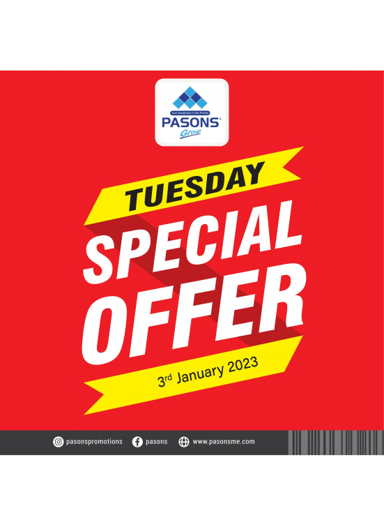 Tuesday Deals from Pasons until 3rd January - Pasons UAE Offers ...