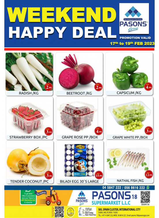 Weekend Happy Deals - Pasons 18 Supermarket from Pasons until 19th ...