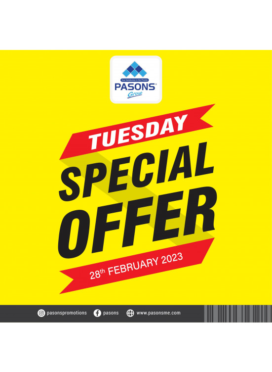 Tuesday Offers from Pasons until 28th February - Pasons UAE Offers ...