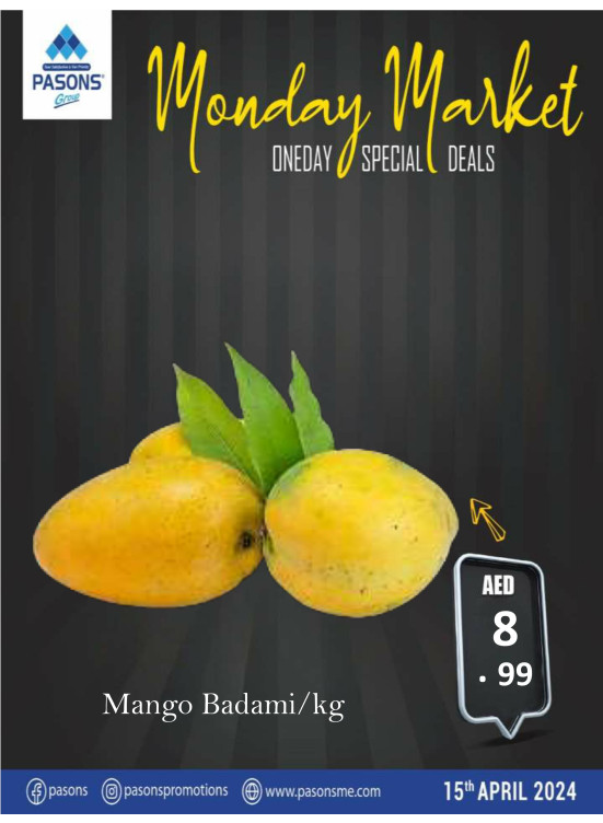 Monday Deals from Pasons until 15th April - Pasons UAE Offers & Promotions