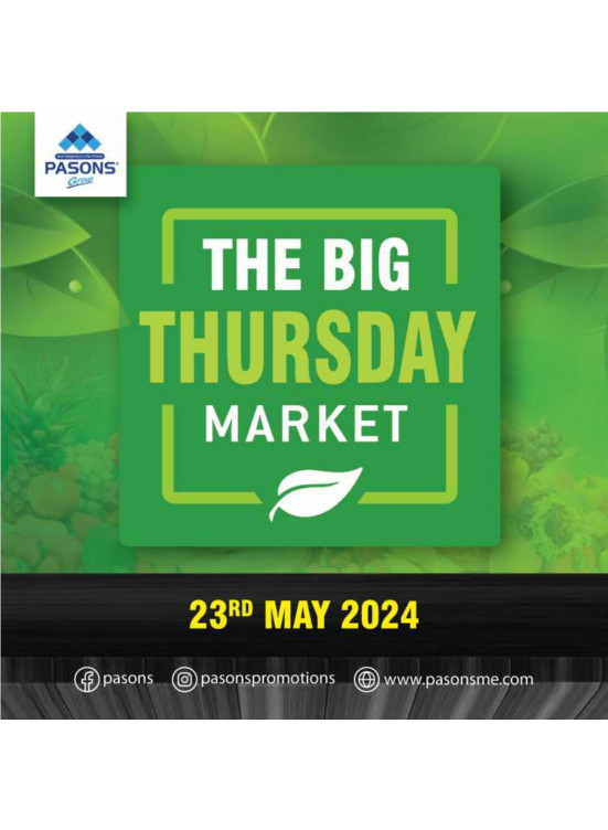 Thursday Offer from Pasons until 23rd May - Pasons UAE Offers & Promotions