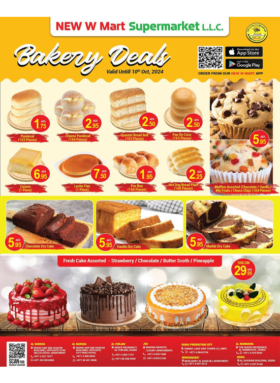 Bakery Deals from New W Mart until 10th October - New W Mart UAE Offers ...