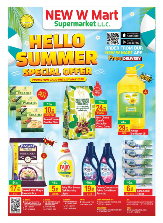 Hello Summer from New W Mart until 11th May - New W Mart UAE Offers ...