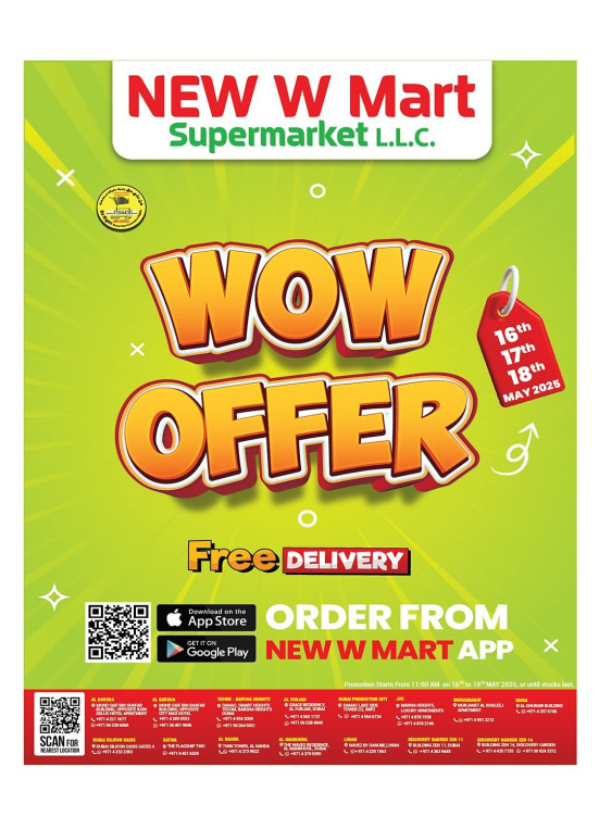 Wow Offers from New W Mart until 18th May - New W Mart UAE Offers ...