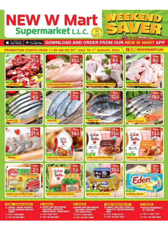 Weekend Saver from New W Mart until 1st August - New W Mart UAE Offers ...