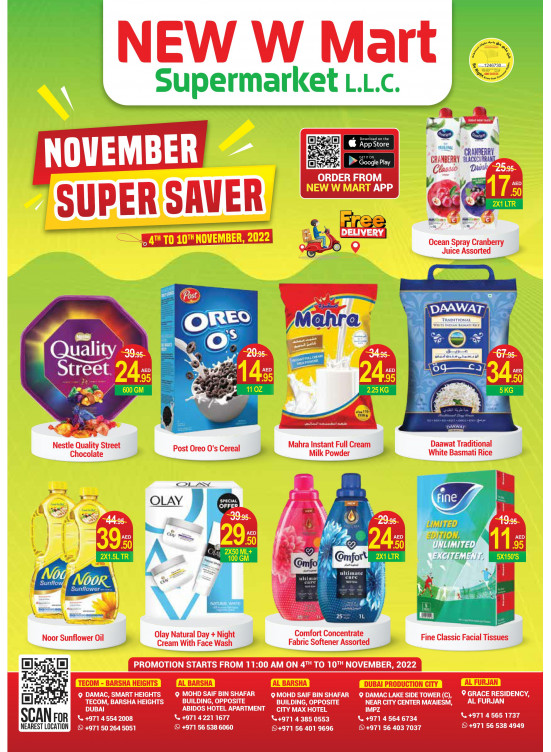Super Saver from New W Mart until 10th November - New W Mart UAE Offers ...