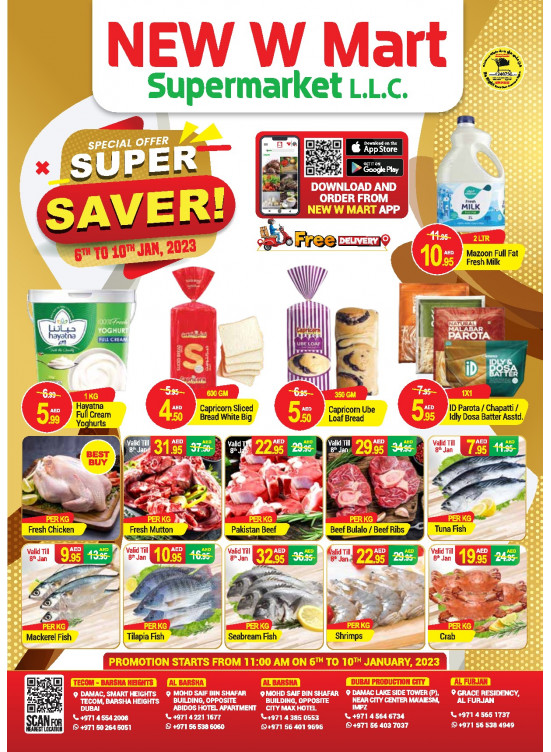 Super Saver from New W Mart until 10th January - New W Mart UAE Offers ...
