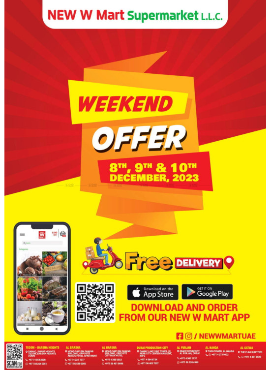 Weekend Deals from New W Mart until 10th December - New W Mart UAE ...