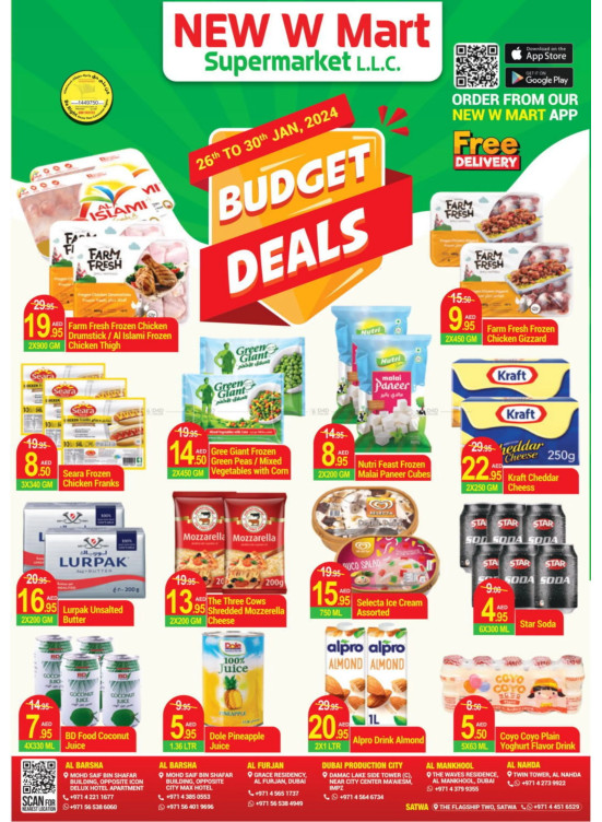 Budget Deals from New W Mart until 30th January - New W Mart UAE Offers ...