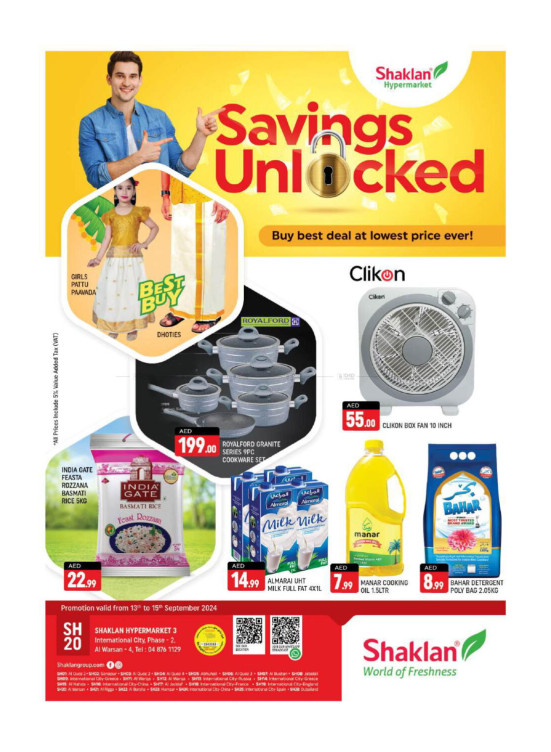 Weekend Deals - Al Warsan from Shaklan until 15th September - Shaklan ...
