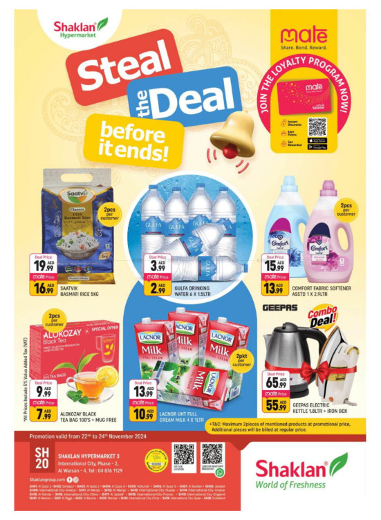 Steal The Deals - Al Warsan from Shaklan until 24th November - Shaklan ...