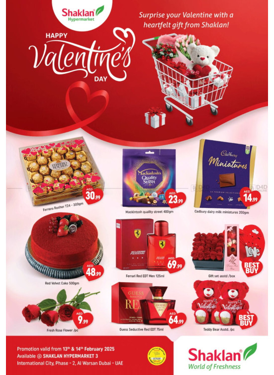 Valentines Day Offers - Al Warsan from Shaklan until 14th February ...