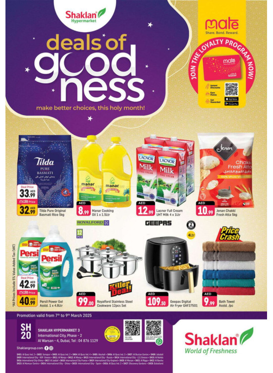 Deals Of Goodness - Al Warsan from Shaklan until 9th March - Shaklan ...