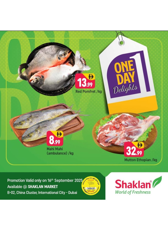 One Day Delights - B02 China Cluster, Dubai from Shaklan until 16th ...