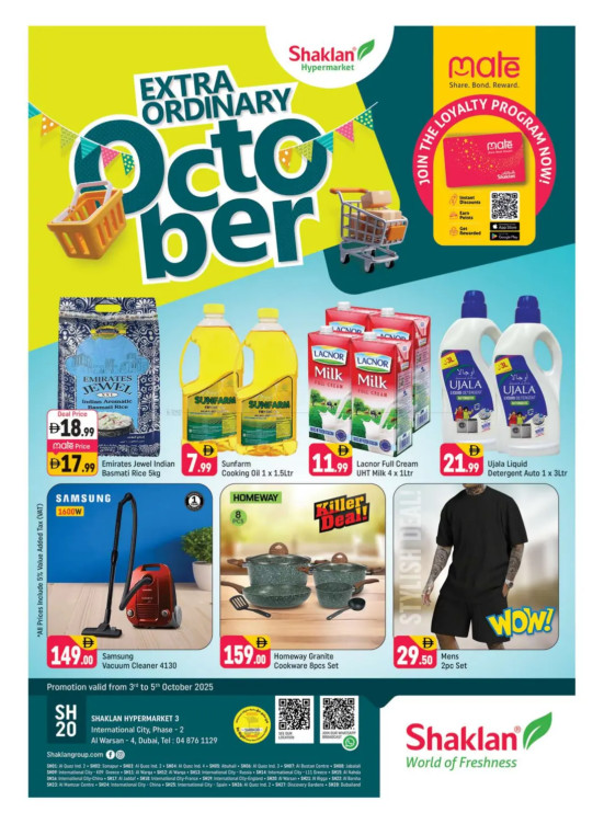 October Deals - Al Warsan from Shaklan until 5th October - Shaklan UAE ...