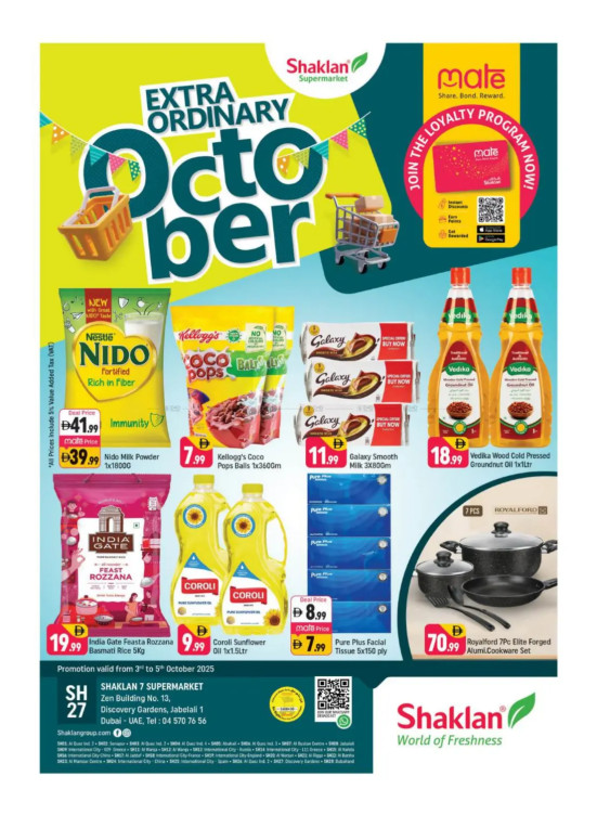 October Deals - Shaklan 7 Supermarket, Zen Building, Jebel Ali from ...