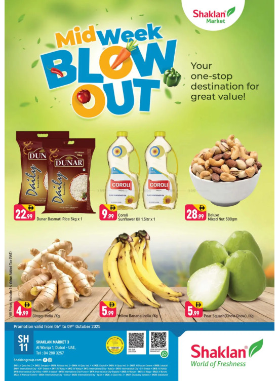 Midweek Blow Out - Shaklan Market 3, Al Warqa 1 from Shaklan until 9th ...