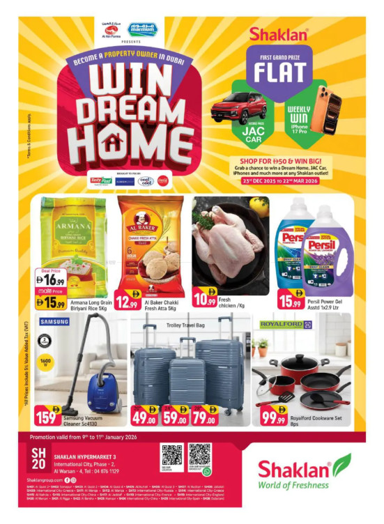 Weekend Deals - Al Warsan from Shaklan until 11th January - Shaklan UAE ...