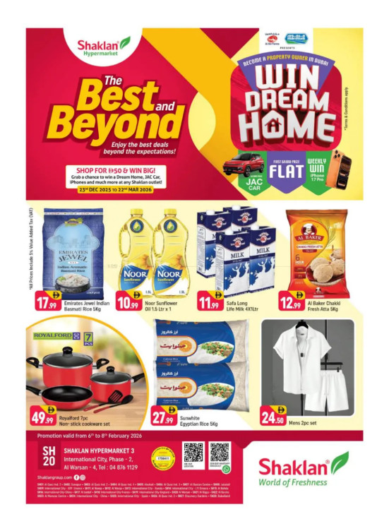 Weekend Deals - Al Warsan from Shaklan until 8th February - Shaklan UAE ...